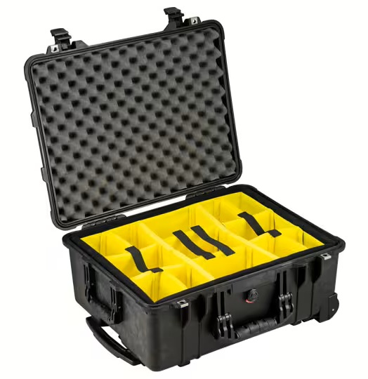 PELI™ 1560 – Walizka ochronna z gąbką i przegrodami | Wodoszczelna ...